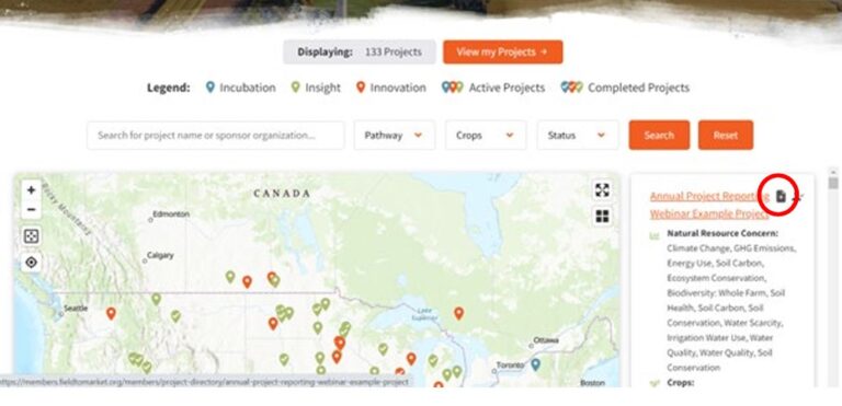 Fieldprint Project Annual Reporting – Fieldprint Platform Help